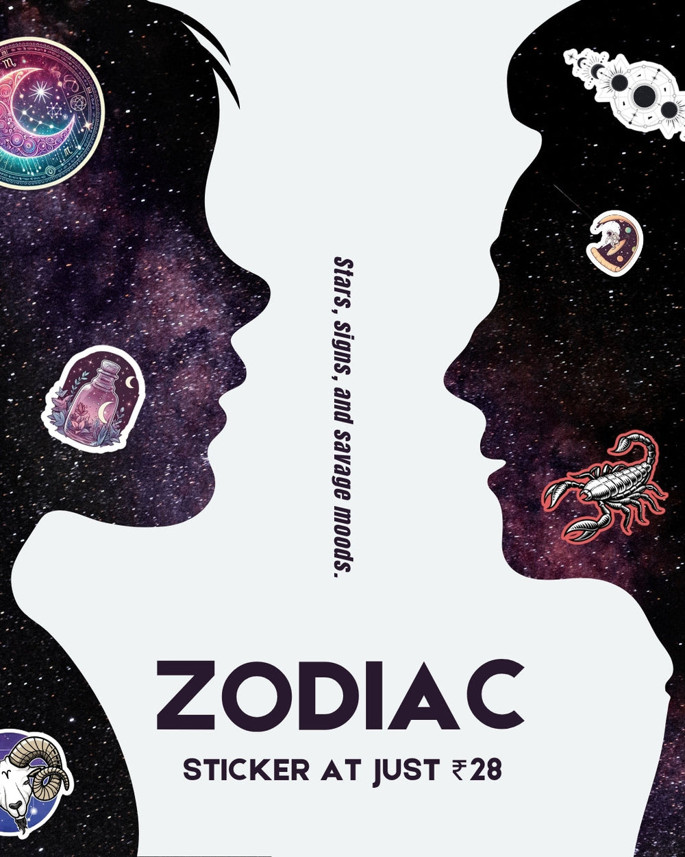Zodiac Laptop Stickers: Express Your Star Sign in Style – StickerNStreets