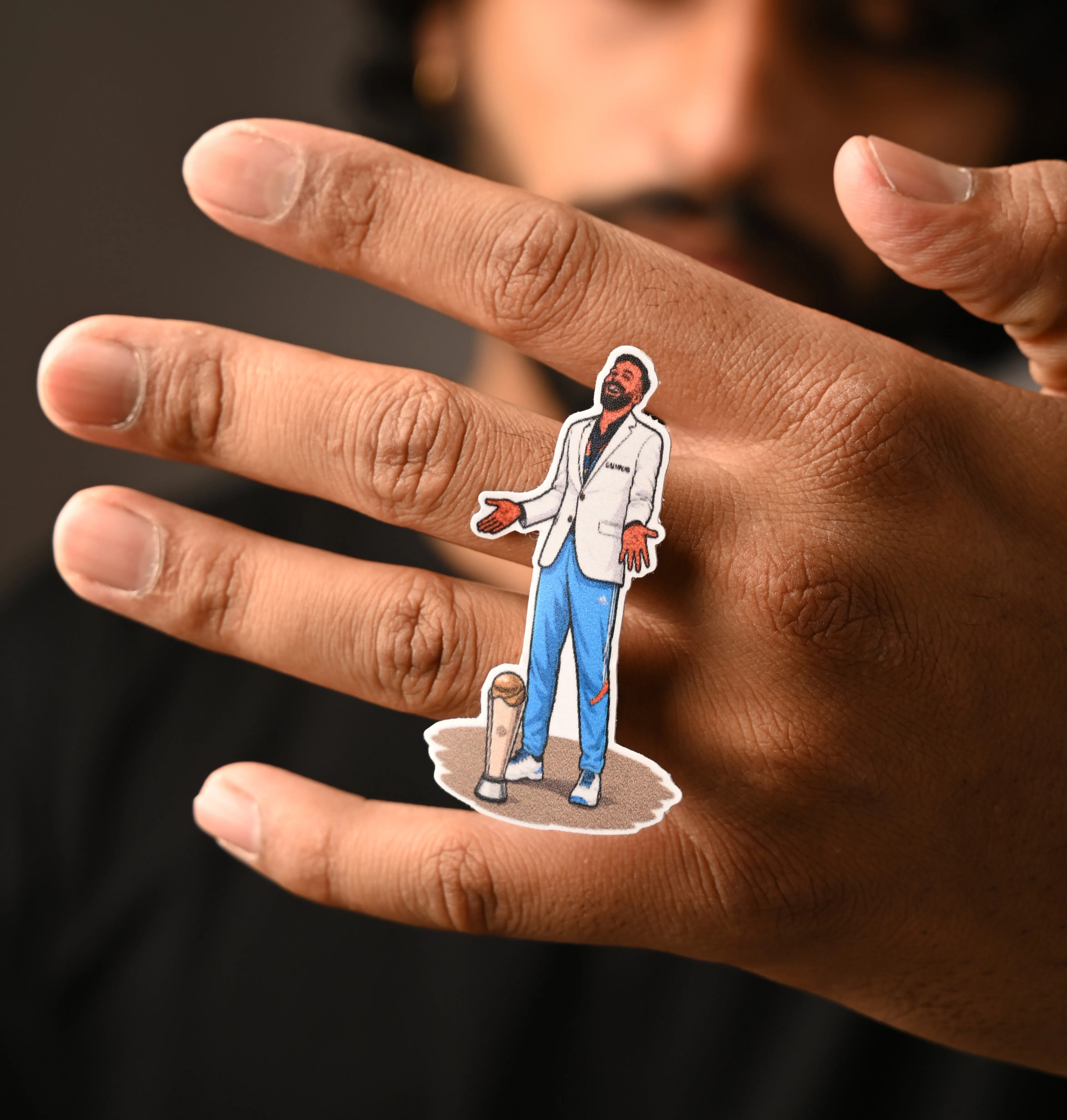 Buy Gully Cricket King Cricket Sticker Online – StickerNStreets
