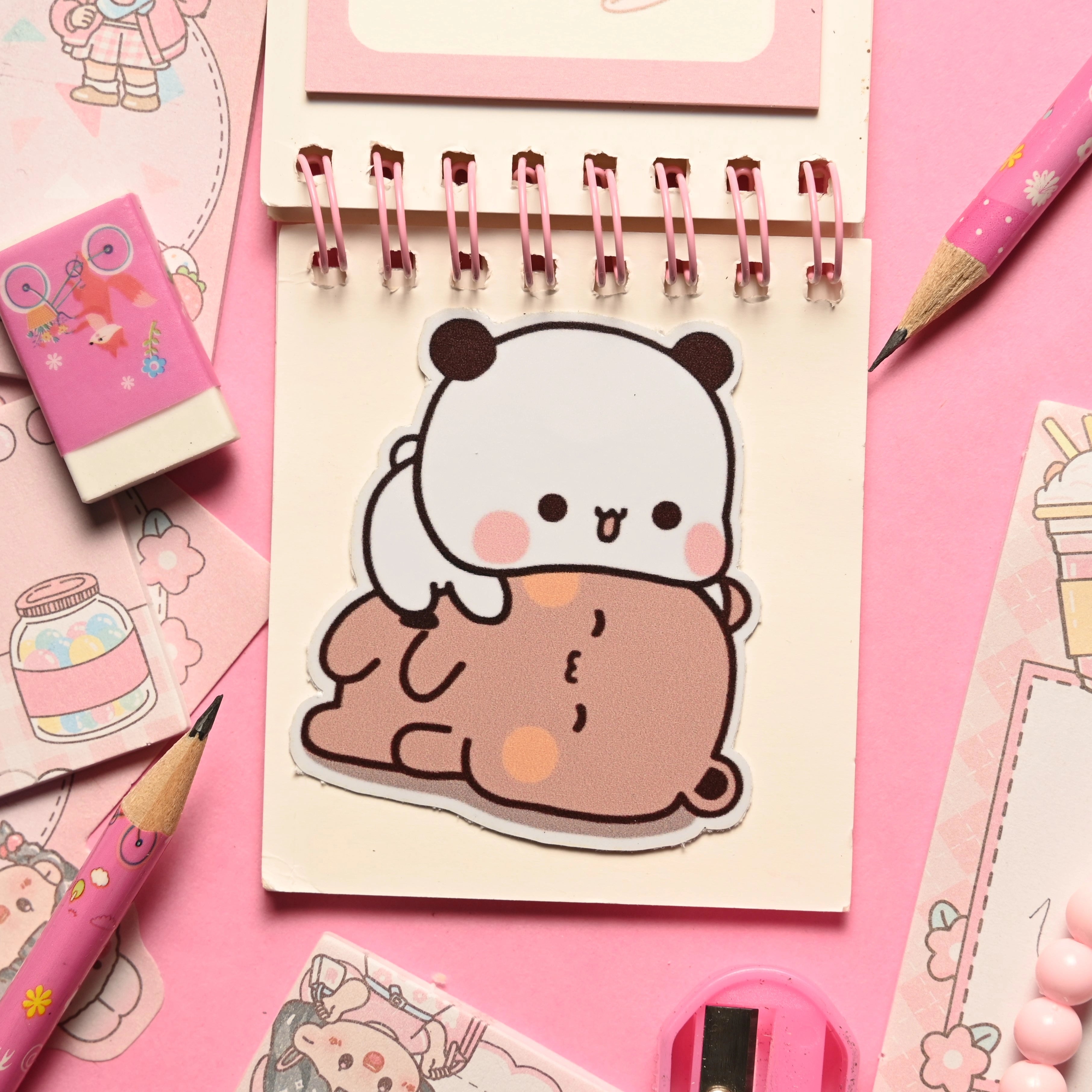 Buy Shy Snuggles Dudu Bubu Sticker – StickerNStreets